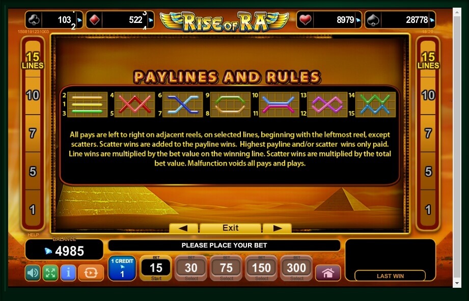 Rise Of Ra slot gratis spelen, RTP 95.97 - NlCasinospot
