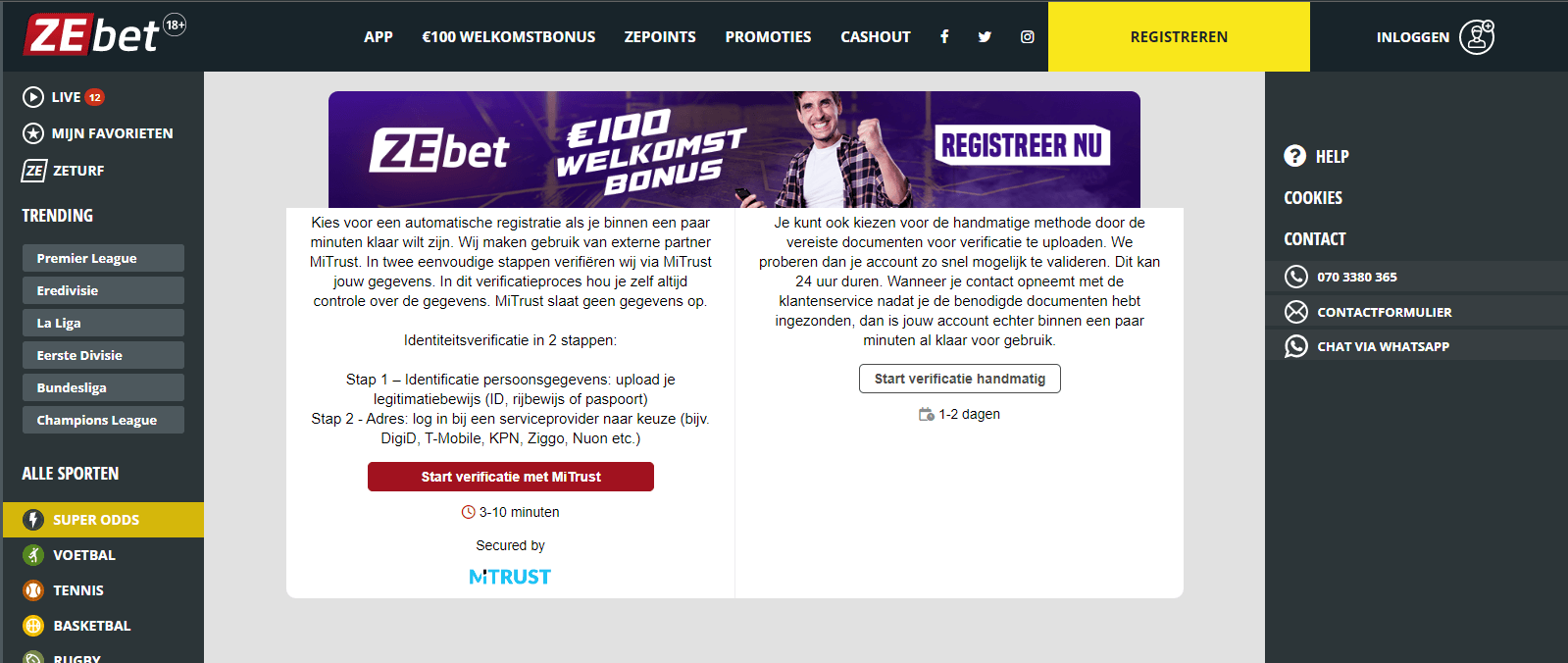 ZeBet Casino - Alleen Sportweddenschappen, Niets Extra's