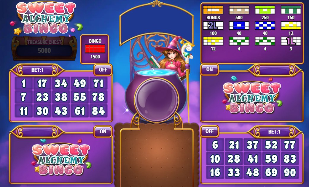 Sweet Alchemy Bingo - Speel Gratis Zonder Storting